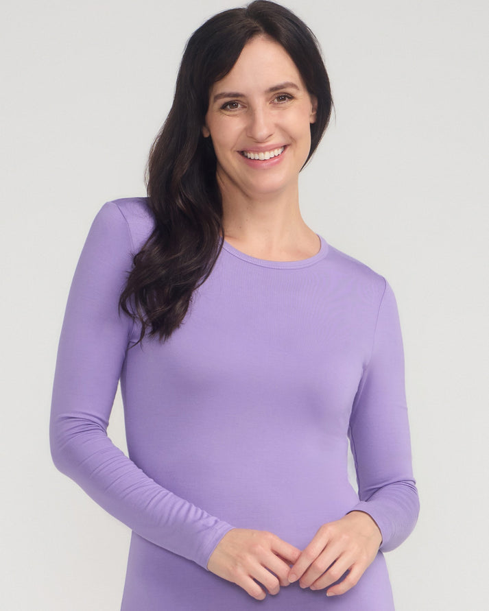 Long Sleeve Base Layer Thermals - Jacaranda – O2wear