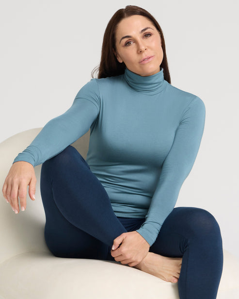 The Goldilocks Skivvy - Not too tight, not too loose! - Sky – O2wear