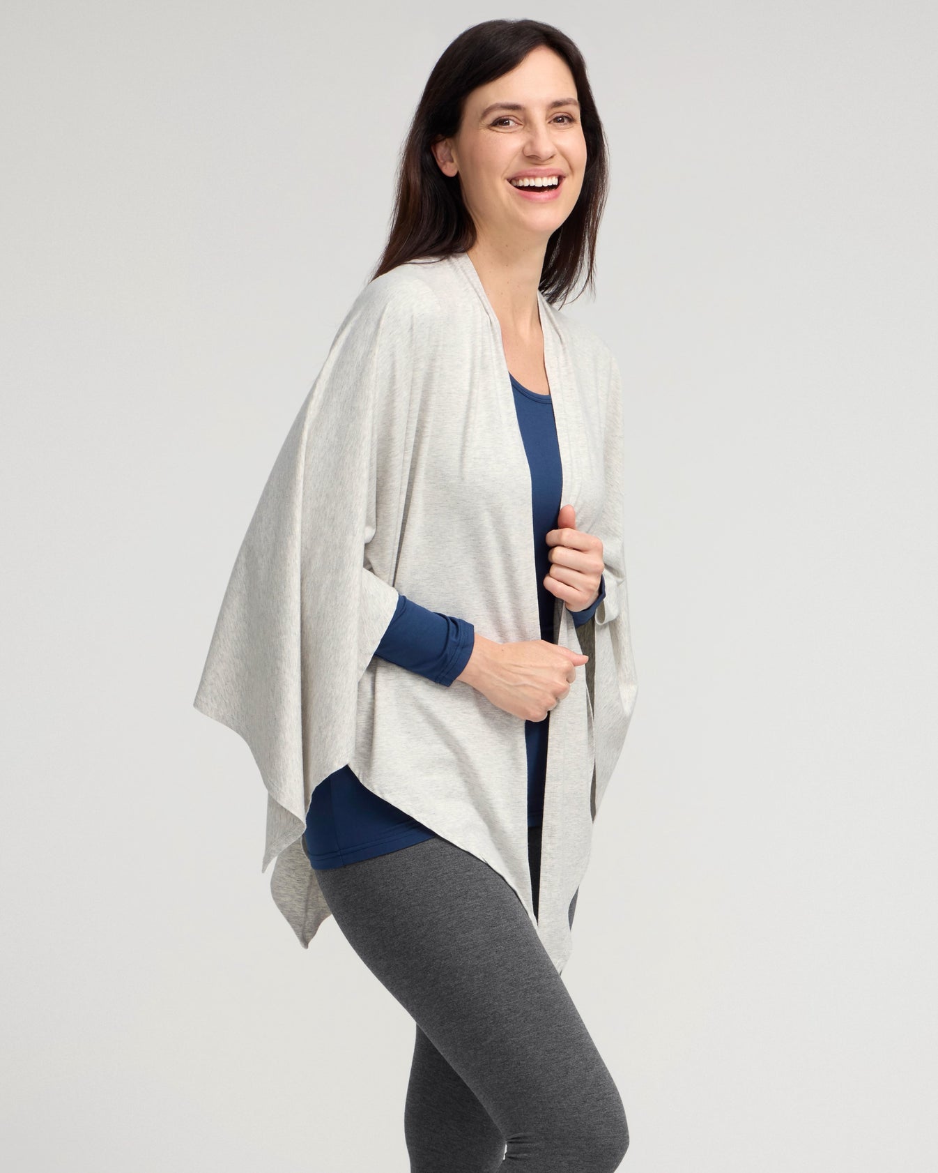 UV Multiway Shawl - Light Grey Marle – O2wear